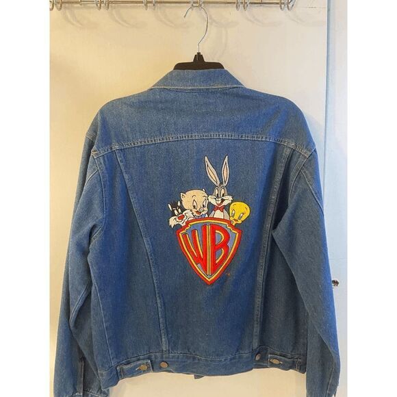 Warner Bros. | Jackets & Coats | Warner Bros Looneytunes Denim Jean ...